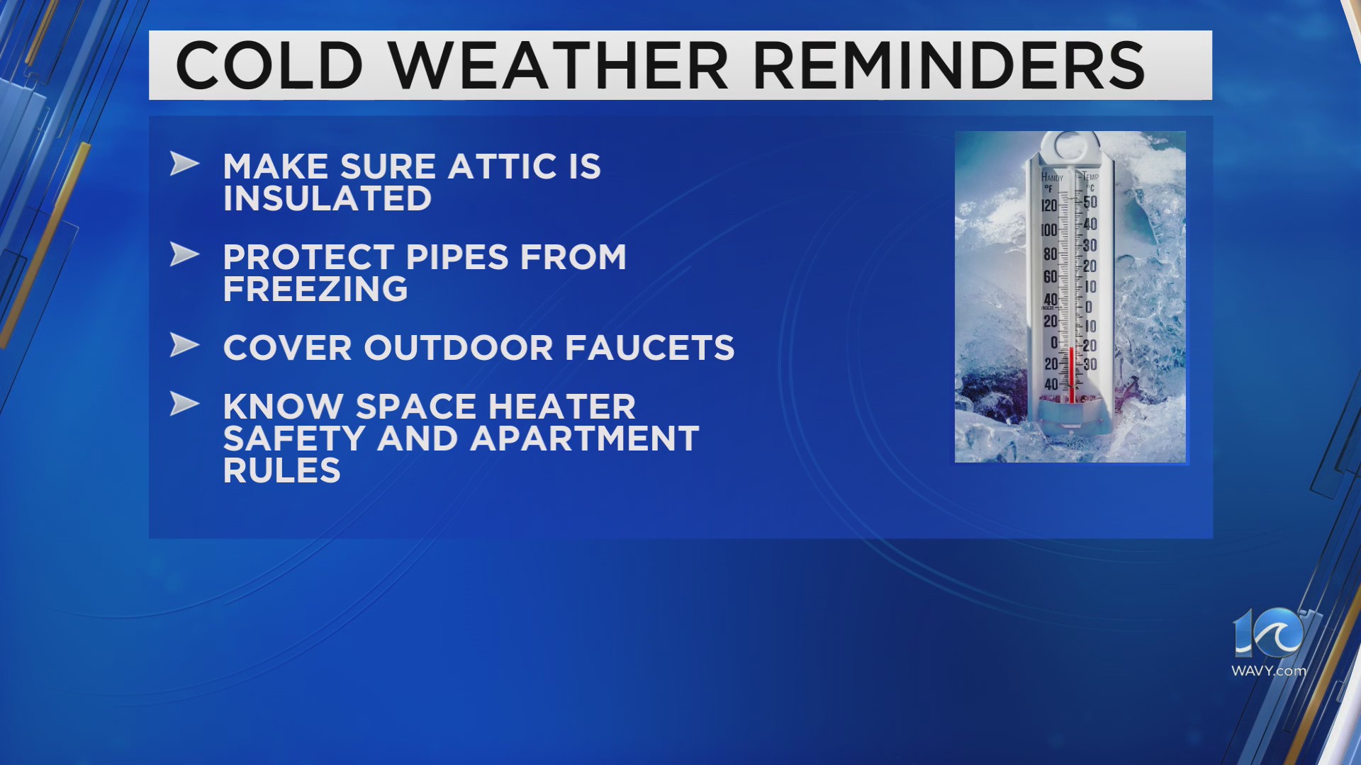 Cold weather reminders for your home – WAVY.com