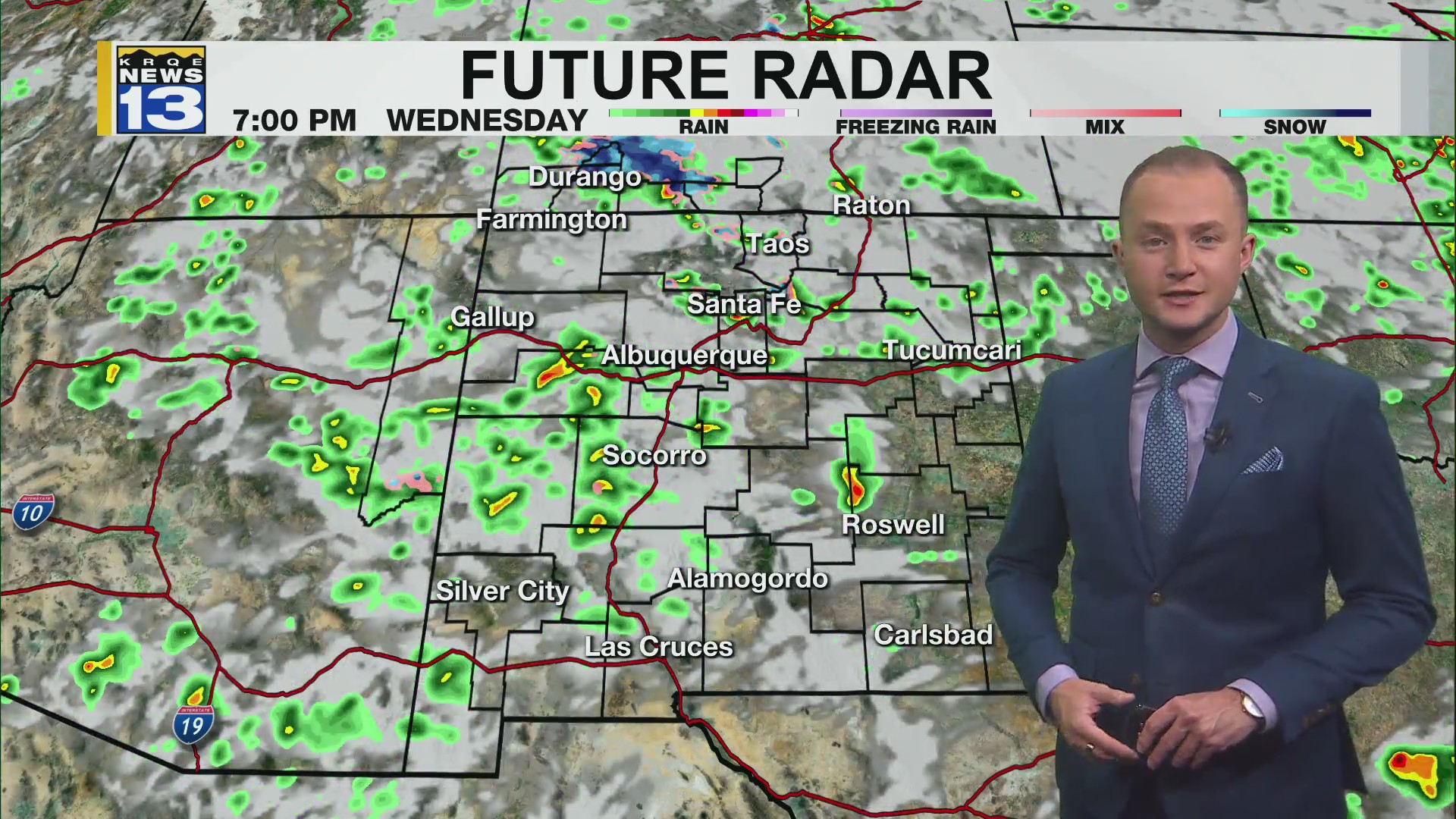 Rain and snow will continue across parts of New Mexico tonight – KRQE ...