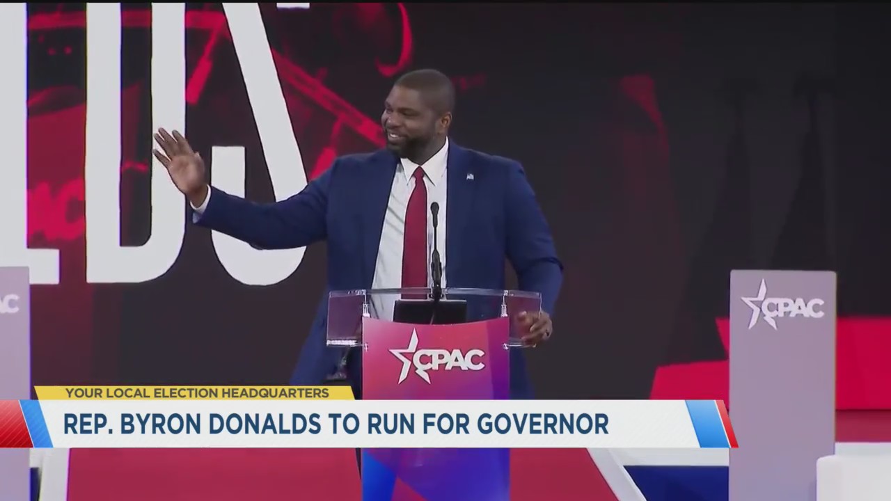 Rep. Byron Donalds announces run for Florida governor – WFLA