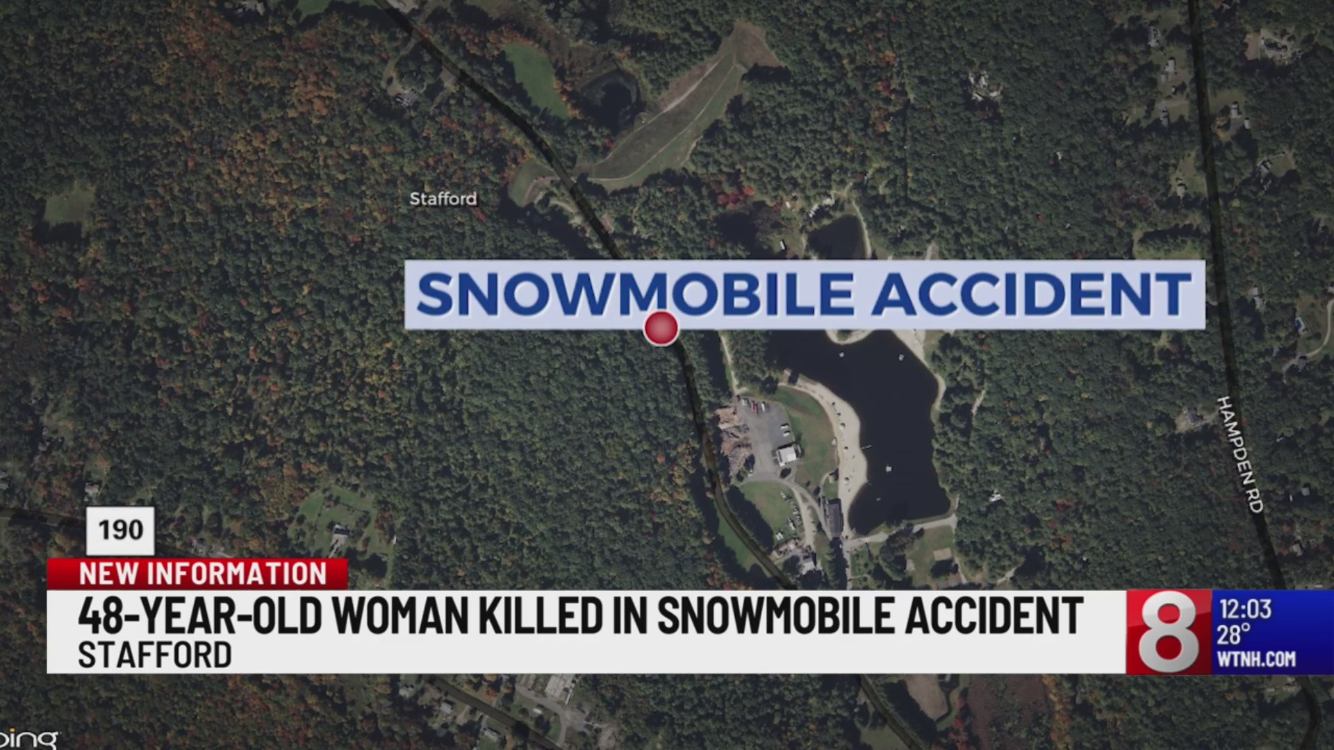 Woman killed in snowmobile crash in Stafford – WTNH.com
