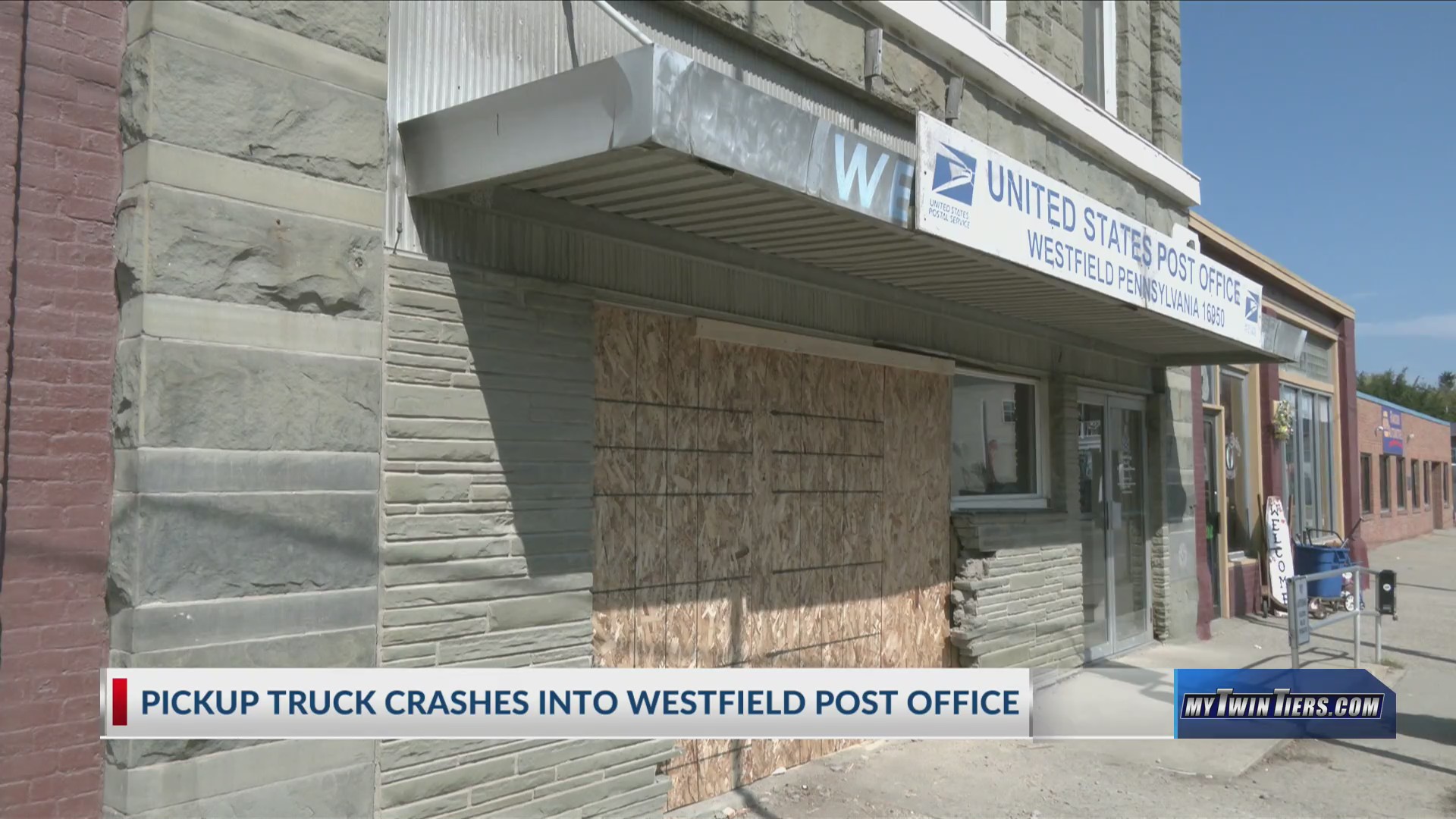 Truck crashes into Westfield Post Office – WETM – MyTwinTiers.com