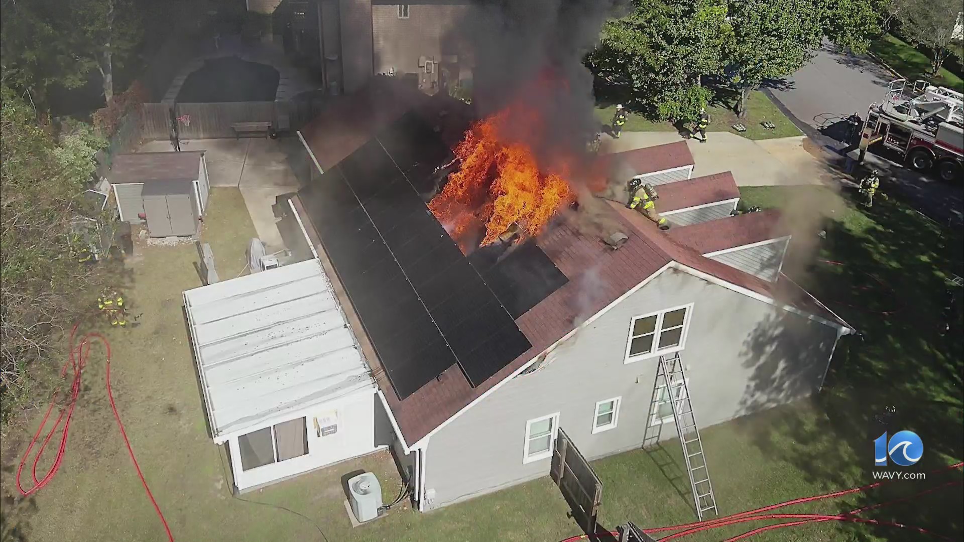 2 adults displaced in Virginia Beach house fire – WAVY.com