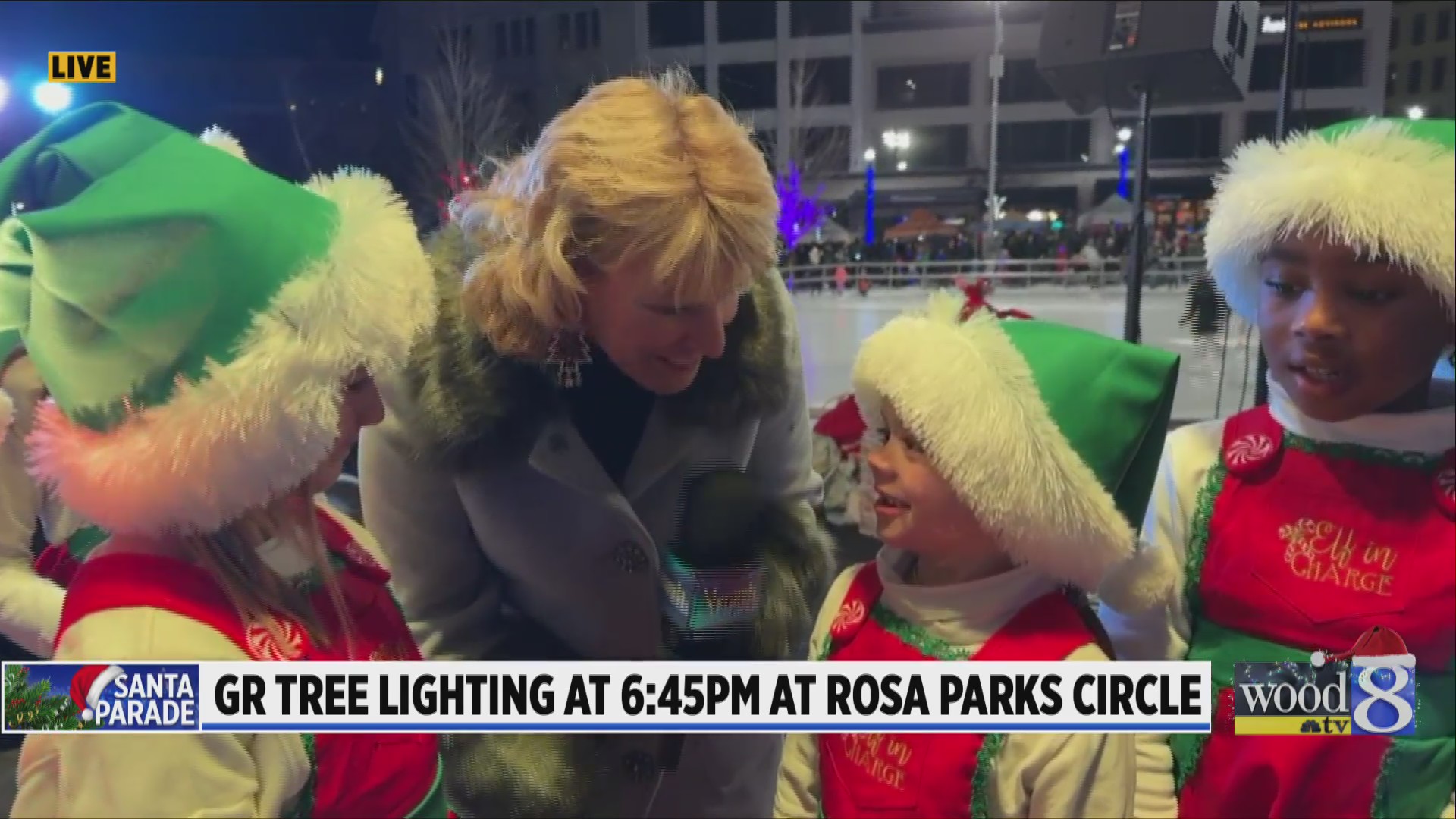 Grand Rapids Santa Parade: Maranda speaks with young figure skaters ...