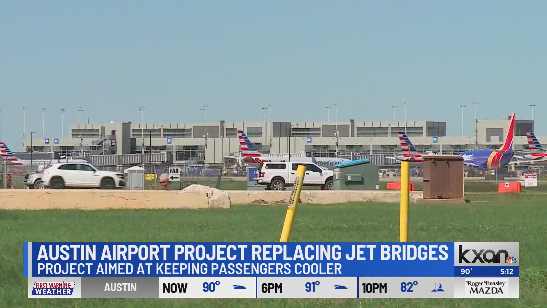 New Austin airport project to keep passengers cooler on jet bridges ...