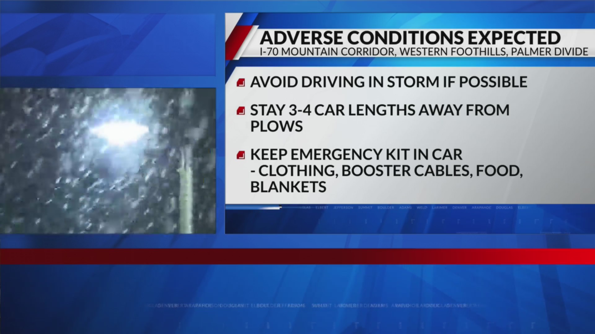 CDOT warns about adverse driving conditions due to snow – FOX31 Denver