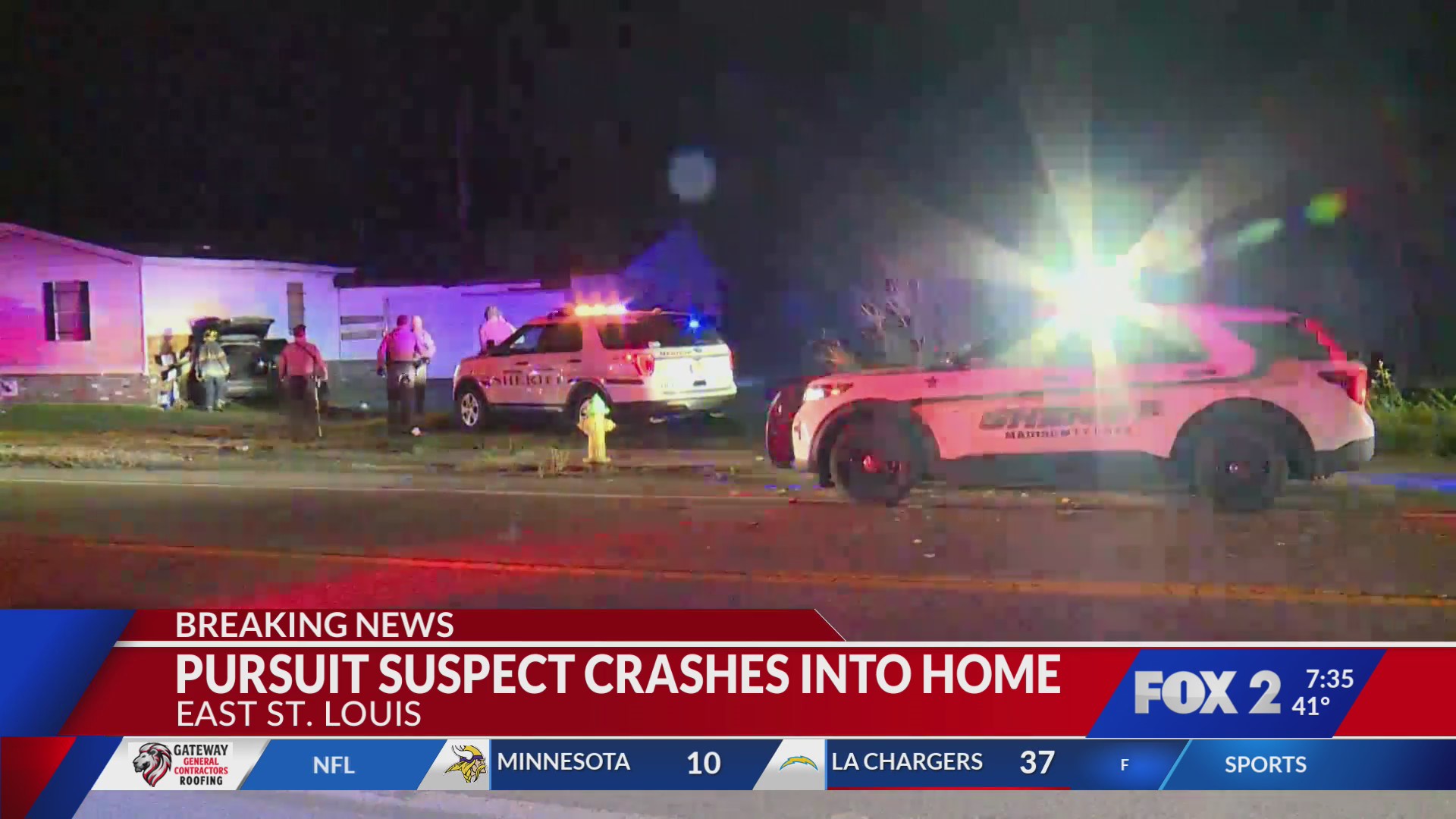 Man arrested after crashing into home during police chase in East St ...