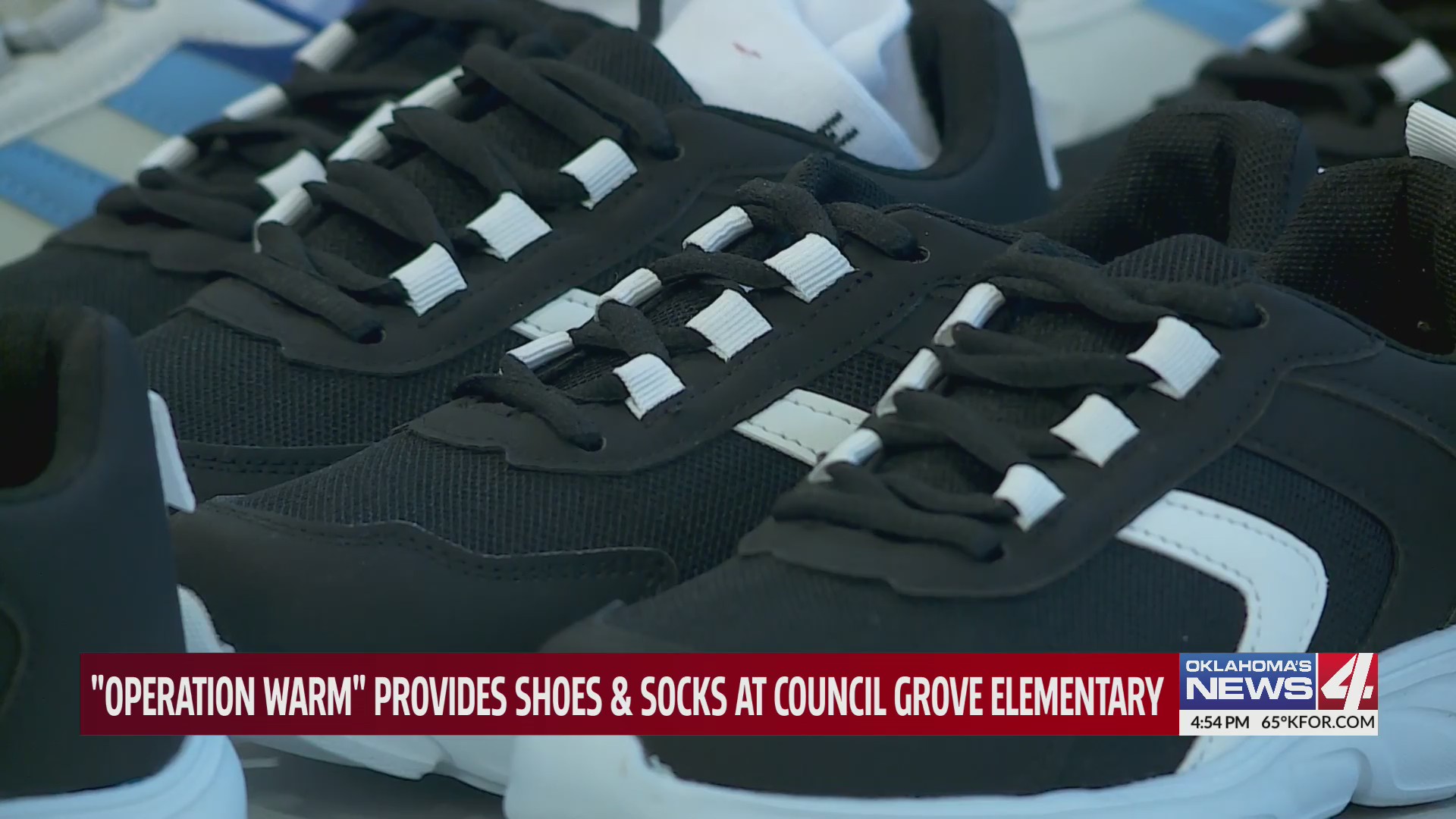 “Operation Warm” provides shoes & socks at Council Grove Elementary ...