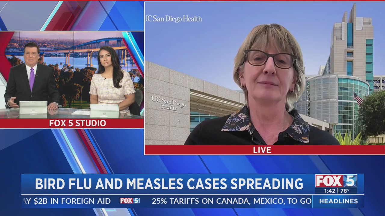 UCSD doctor discusses local bird flu case and measles outbreak – FOX 5 ...