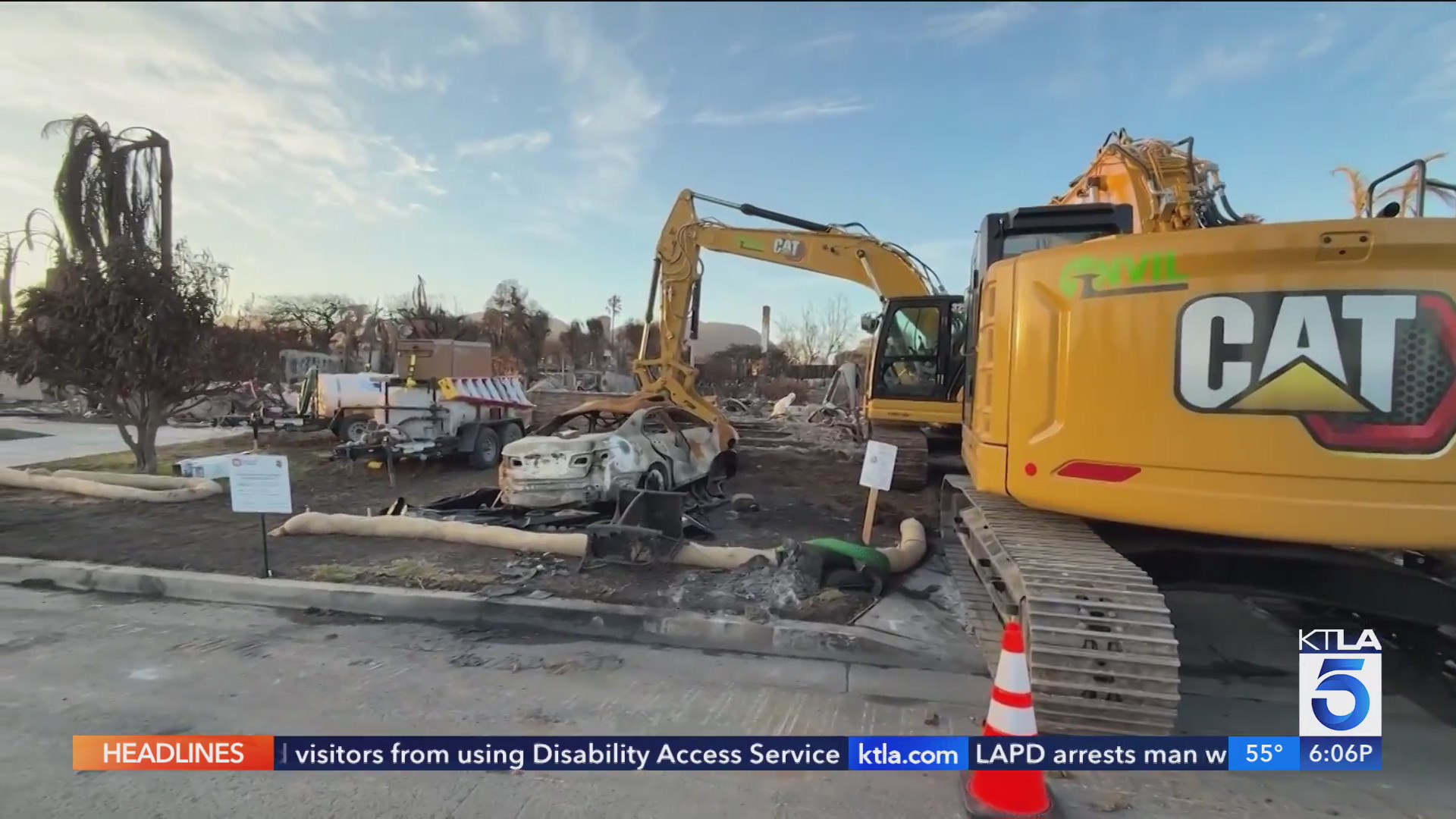 Phase 2 of debris removal underway in Palisades fire burn areas ...