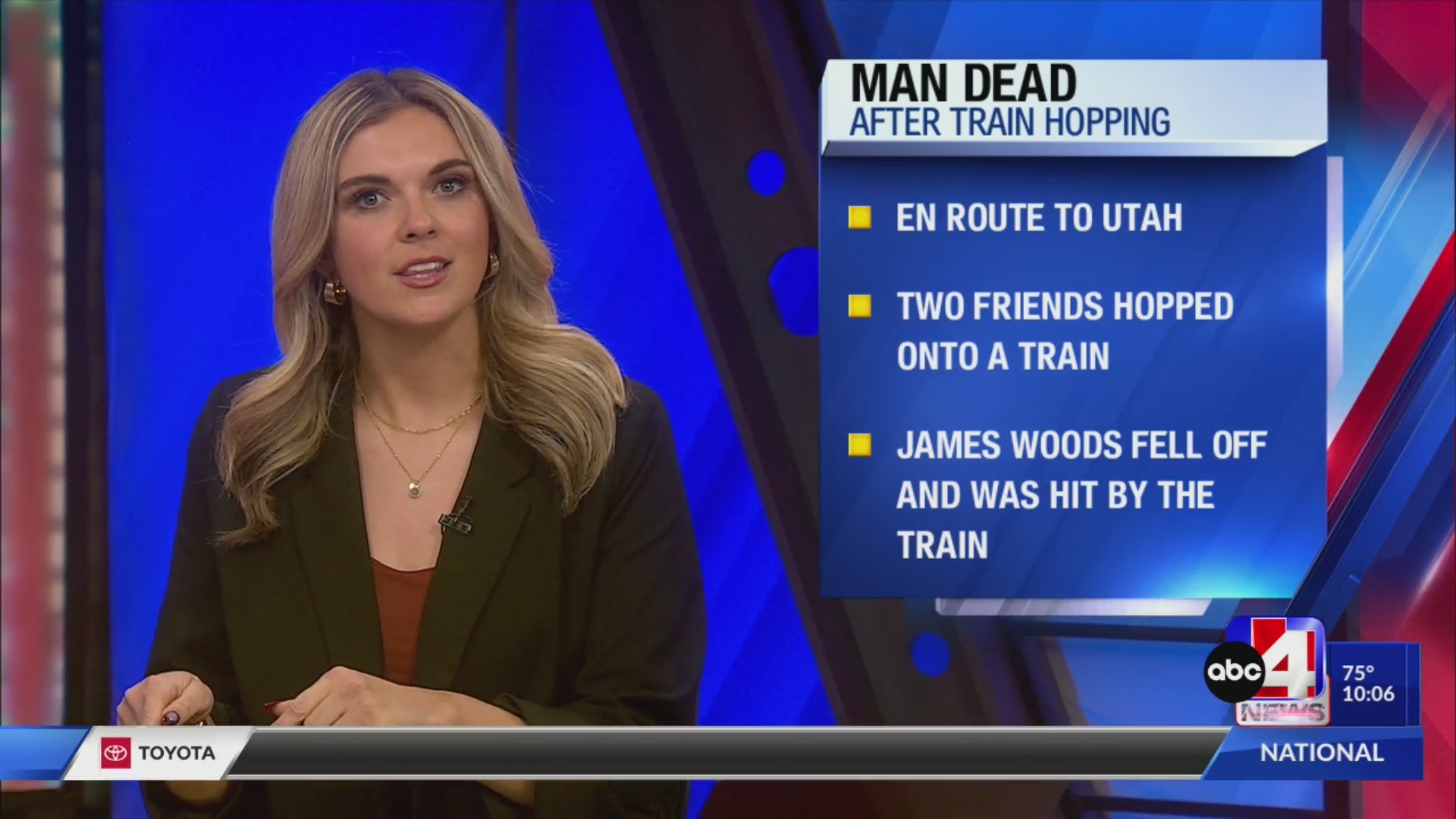 Man killed after falling off train traveling through Nevada to Utah ...