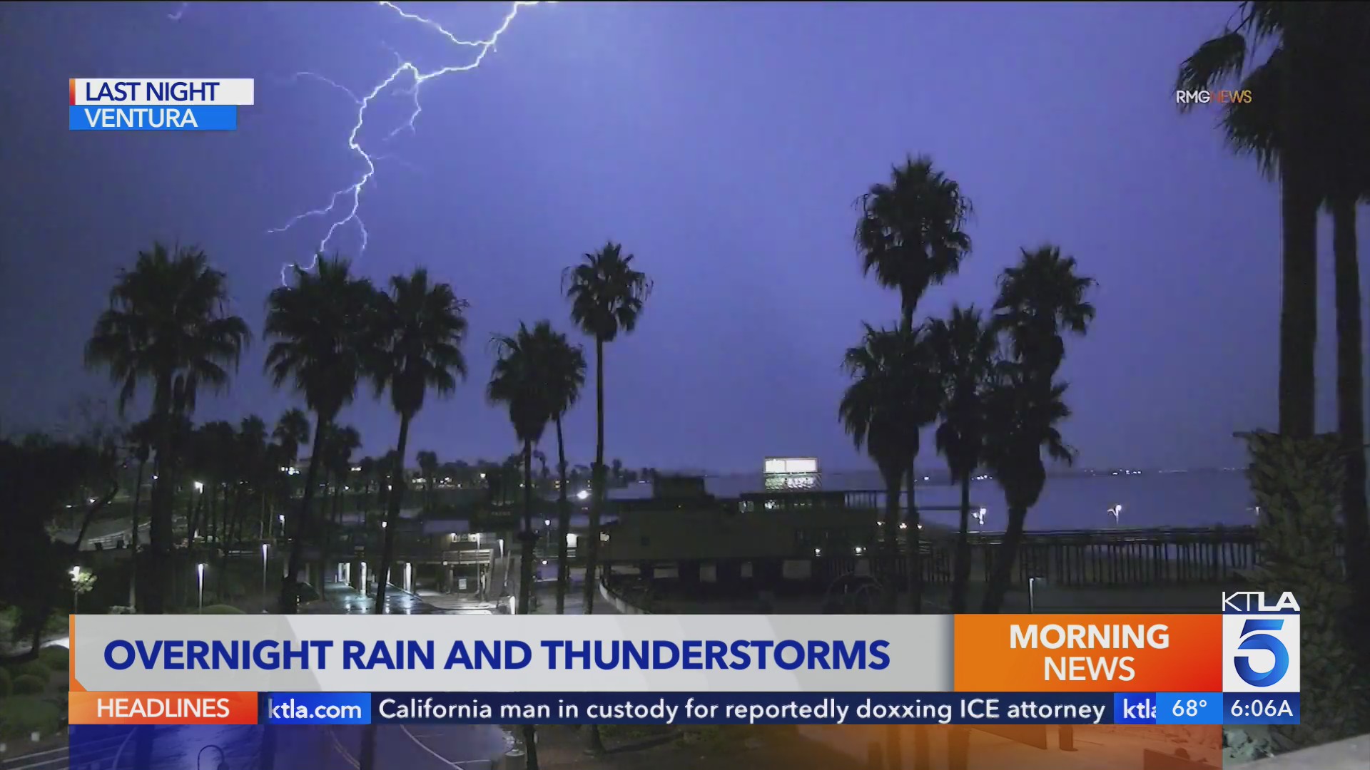 Overnight rain, thunderstorms strike Southern California – KTLA