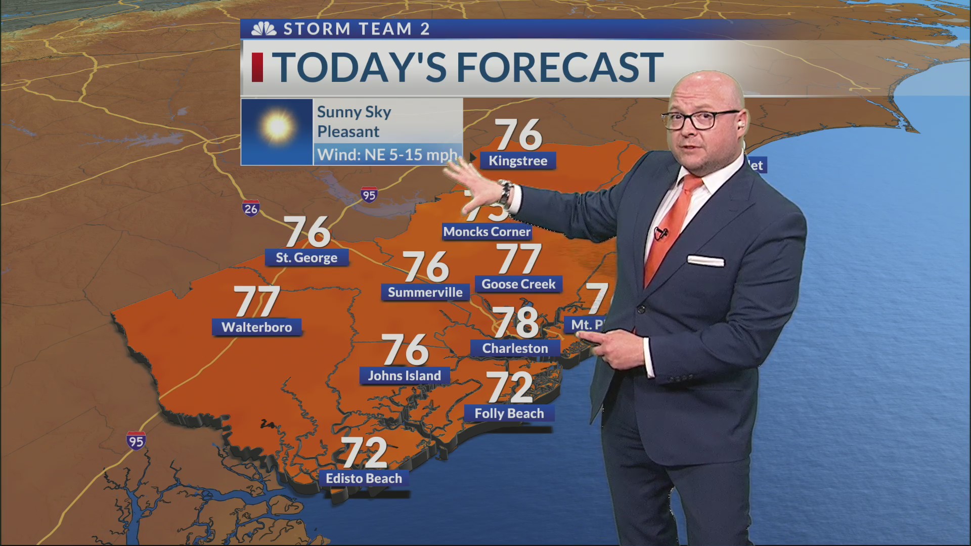 Sunday morning weather forecast with Josh Marthers – WCBD News 2