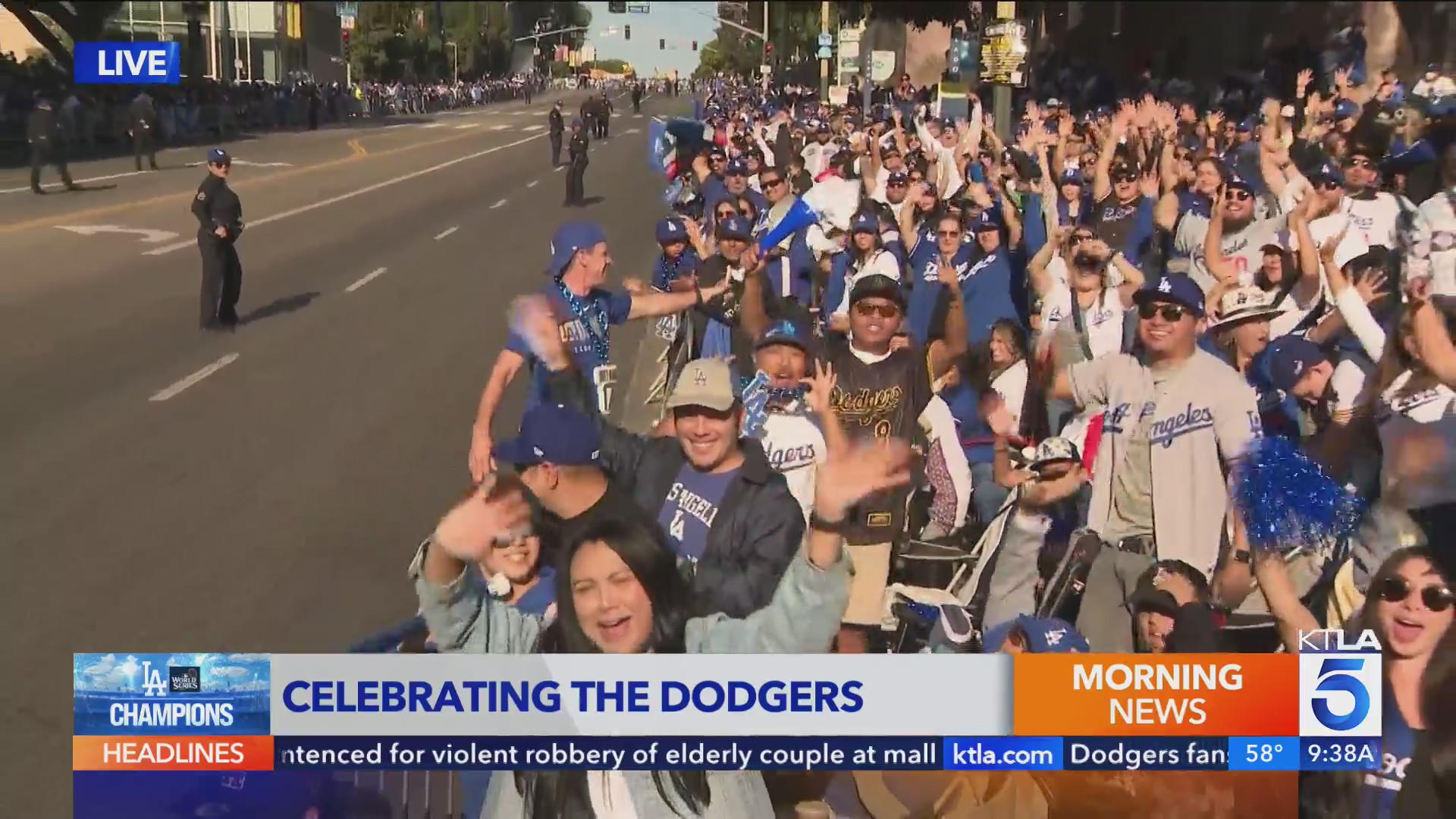 Dodgers fans lining parade route, ready to salute the champs – KTLA