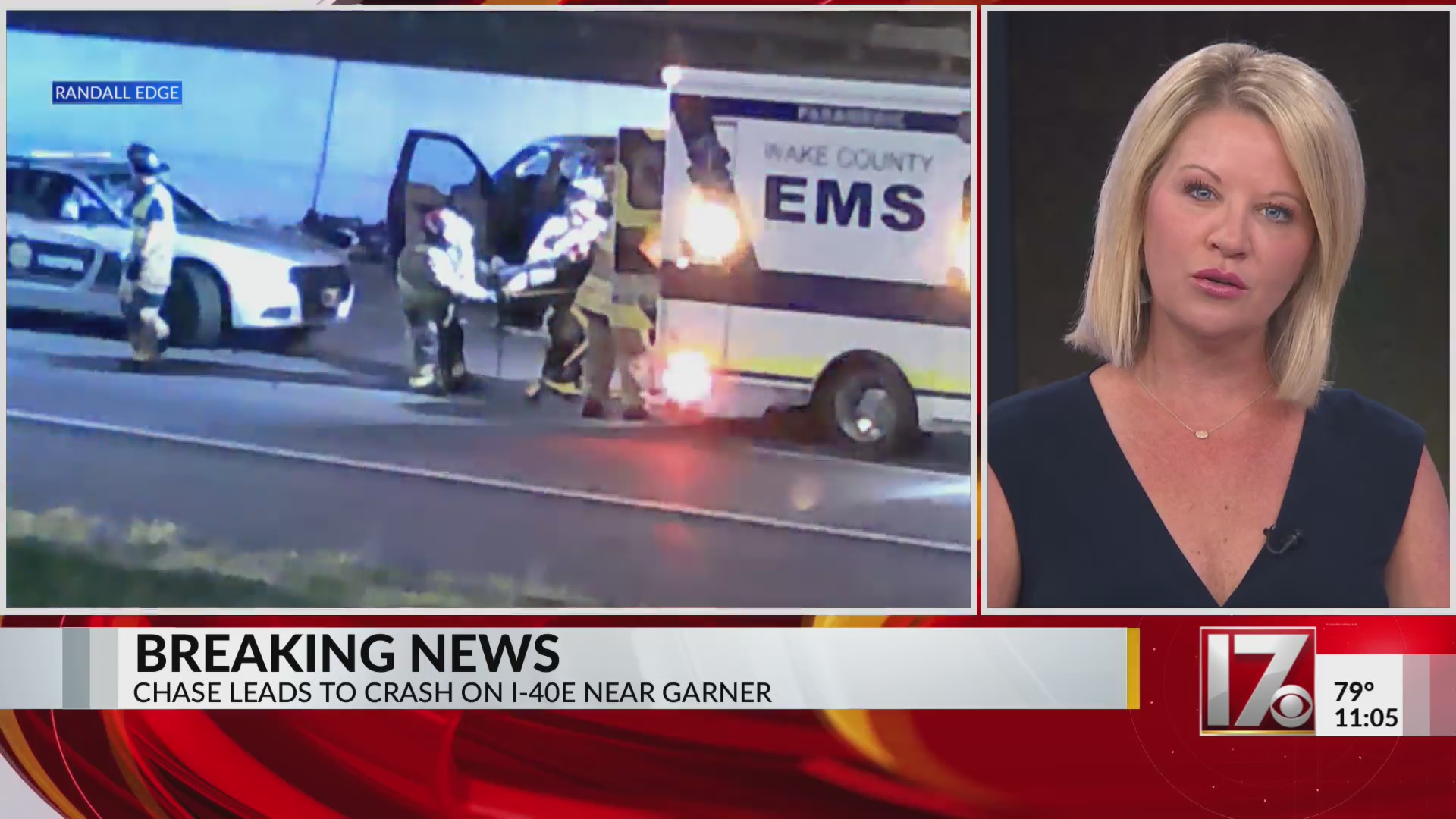 I 40 Reopens After Chase And Crash Near Garner Cbs17