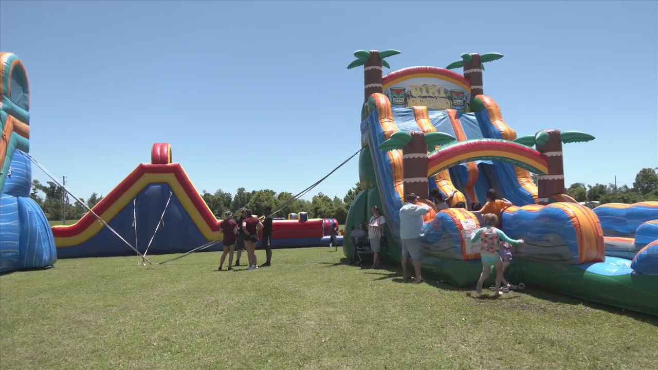 Springfield residents slid into summer with free food and waterslides ...