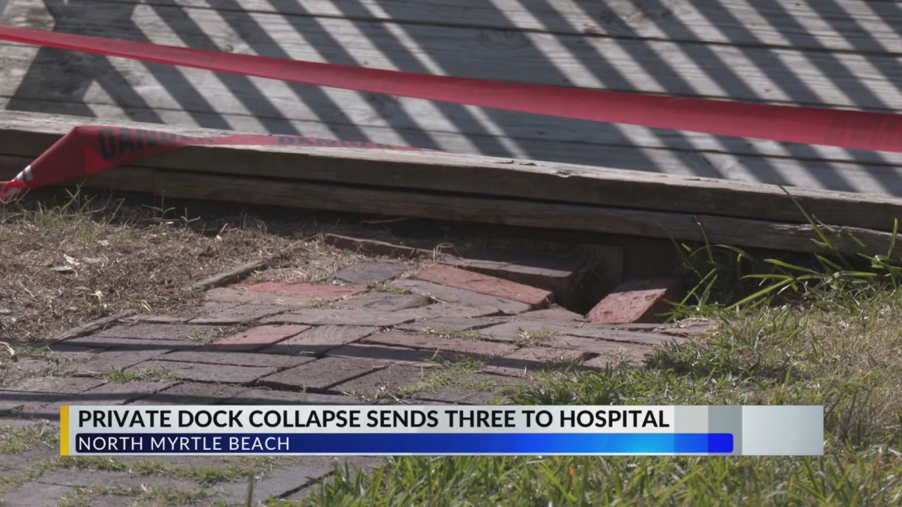 3 hurt after dock collapses in North Myrtle Beach – WBTW