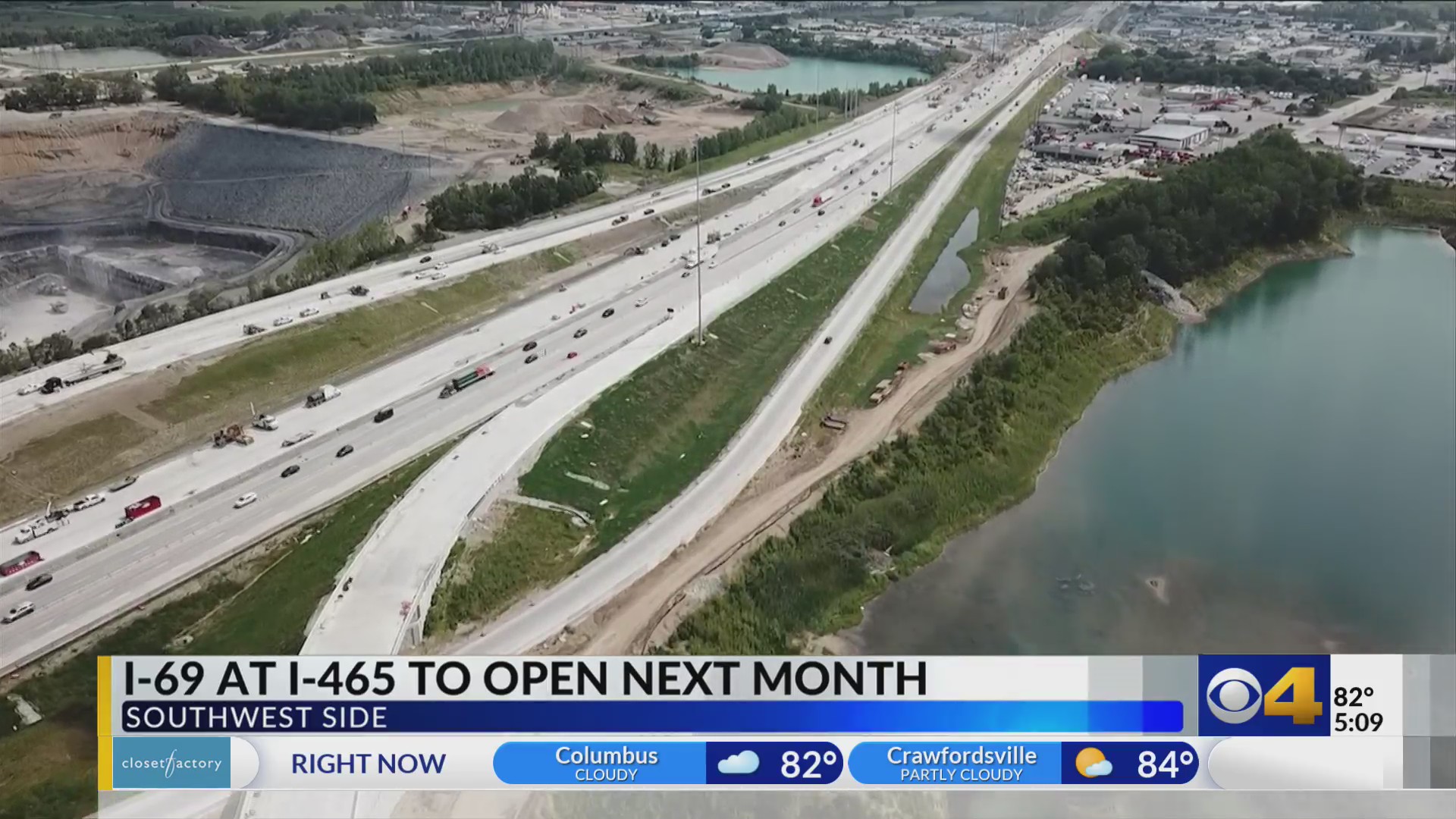 I-69/I-465 interchange set to open next month on Indy’s southwest side ...