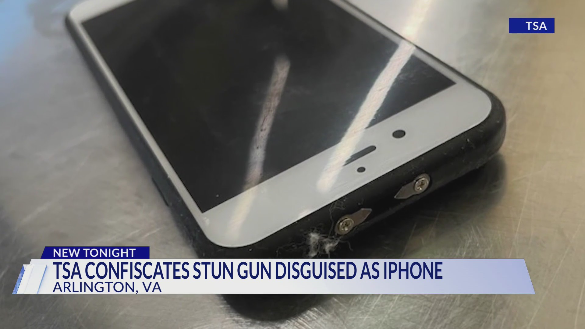 TSA team at Reagan National Airport confiscate stun gun disguised as iPhone – WGN Radio 720 ...