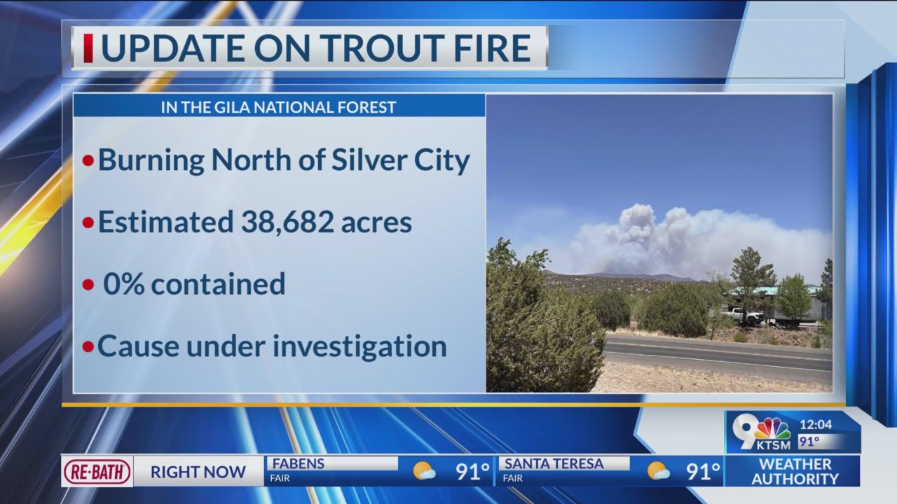Trout Fire grows to nearly 40K acres – KTSM 9 News