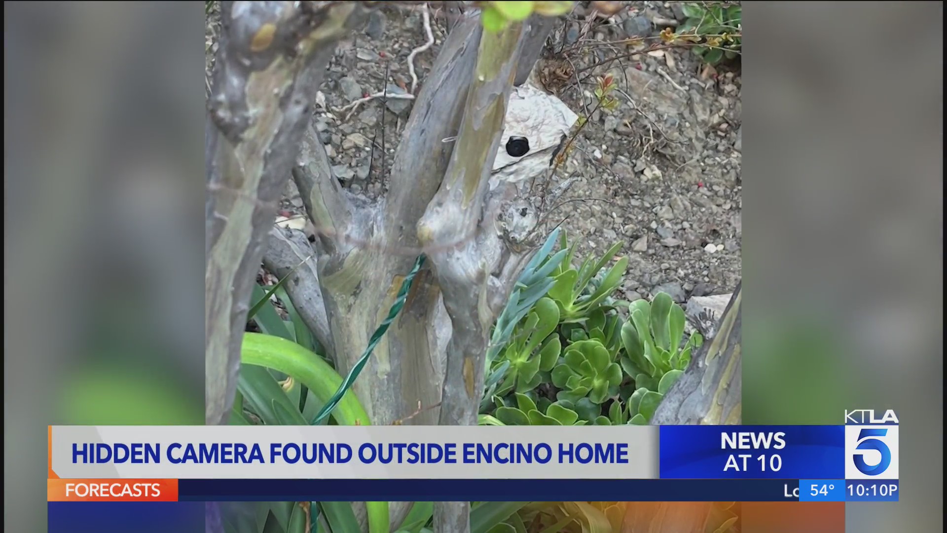 Hidden camera found outside Encino Home – KTLA
