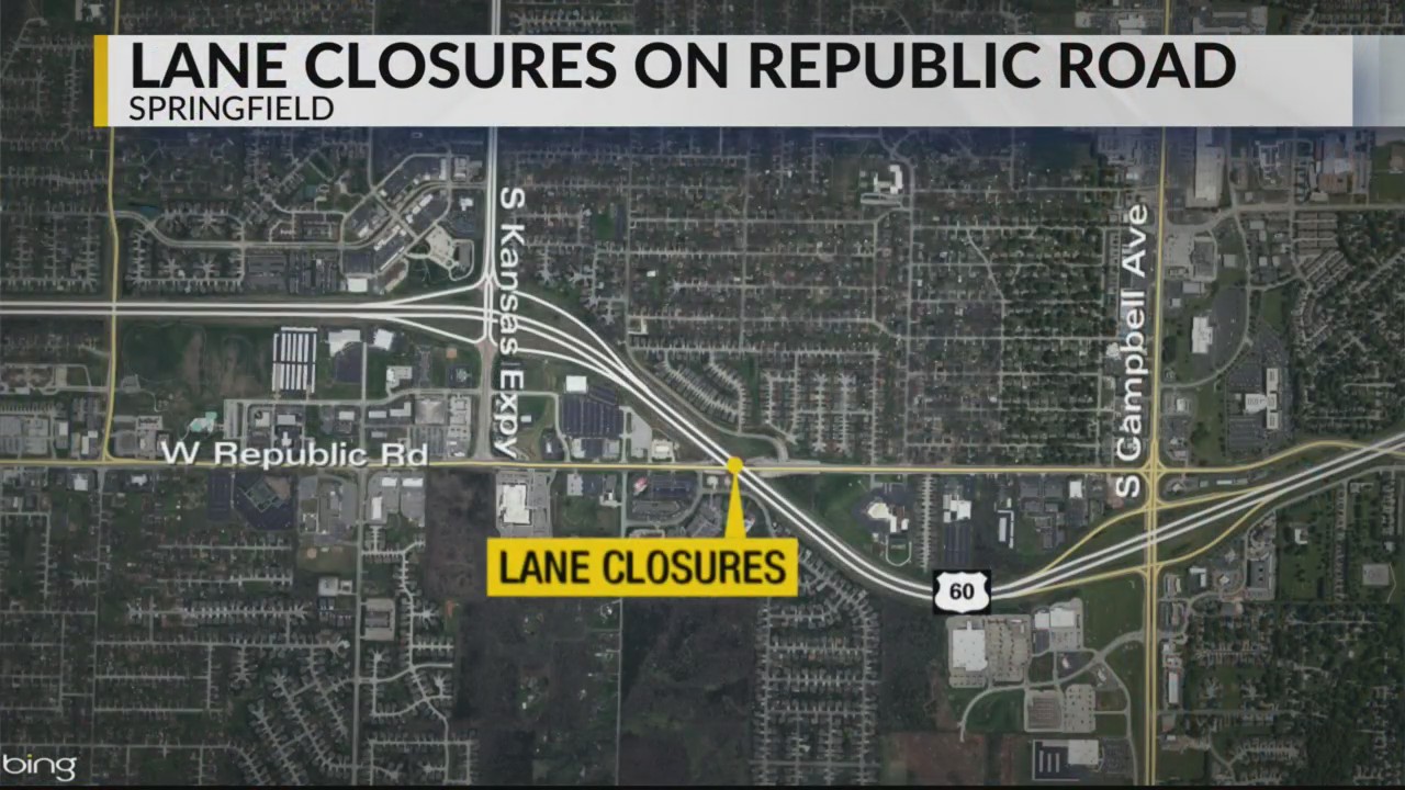 Lane closures to begin on Republic Road bridge over U.S. 60 – KOLR ...