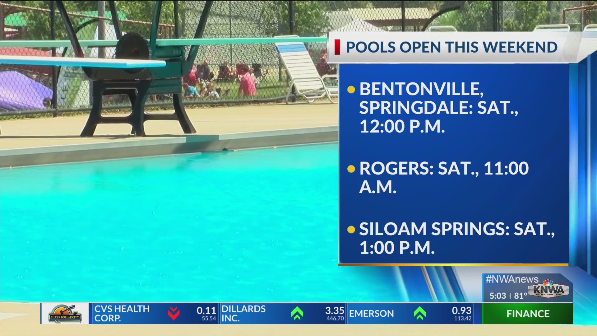Public pools open for Memorial Day weekend in NWA and River Valley ...
