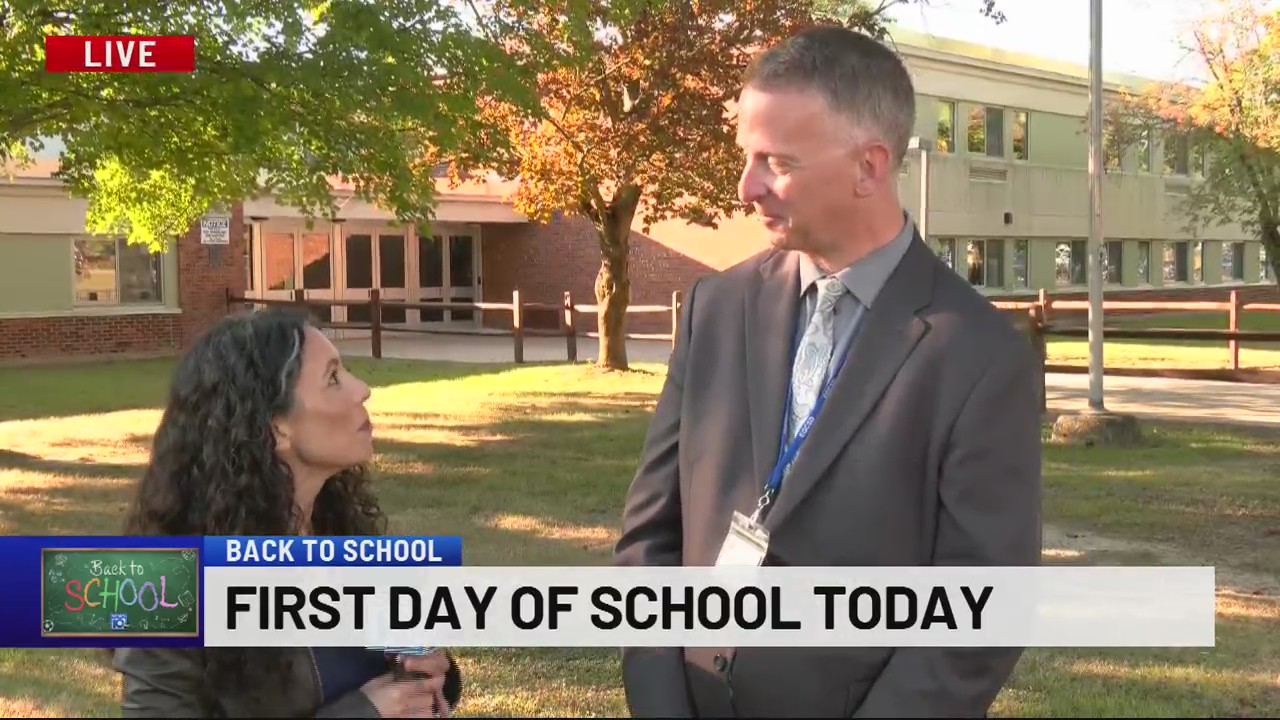 First day of school at Goff Middle School with Superintendent Dr ...