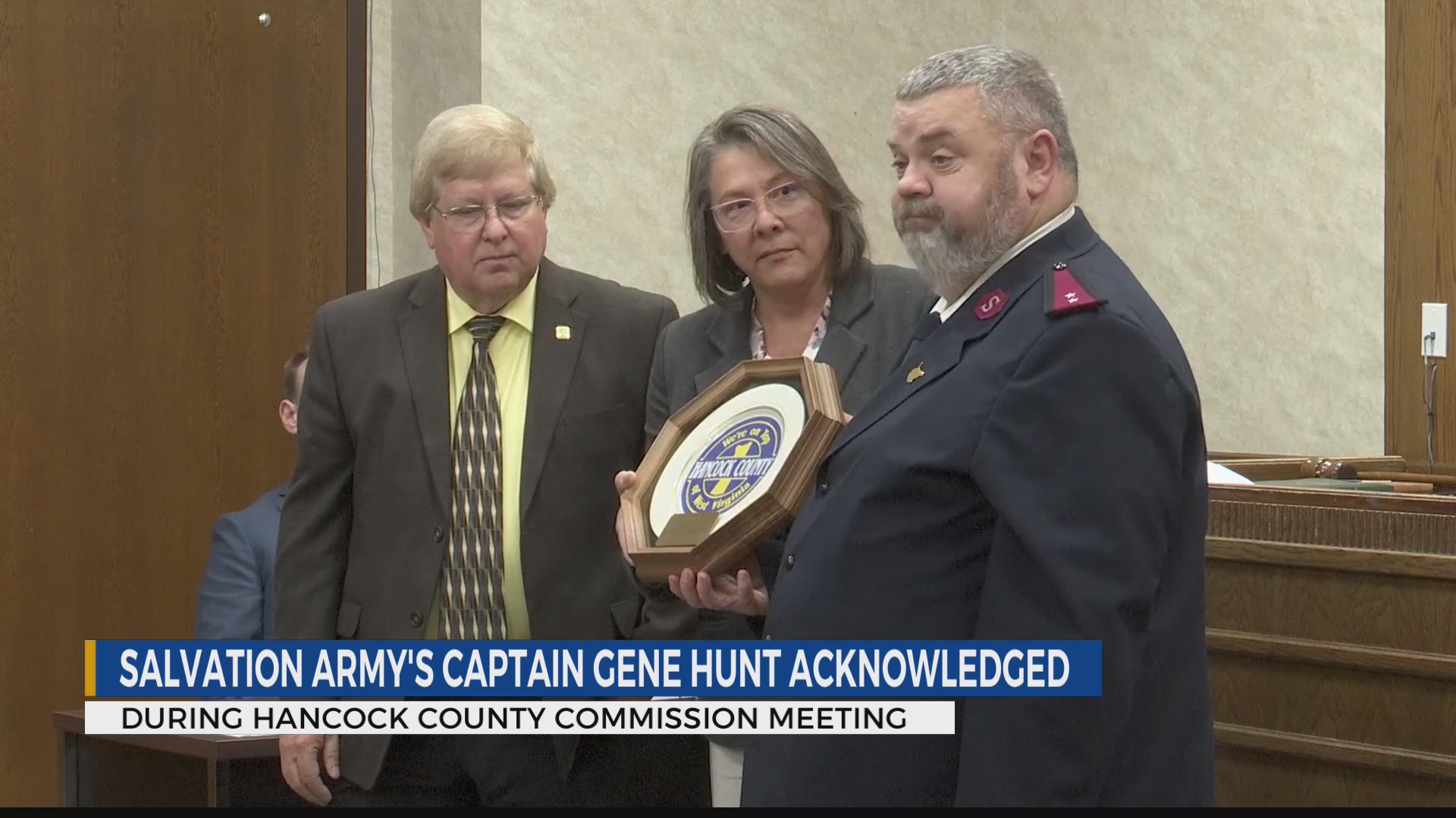 Hancock County Commissioners honor Salvation Army’s Captain Gene Hunt ...
