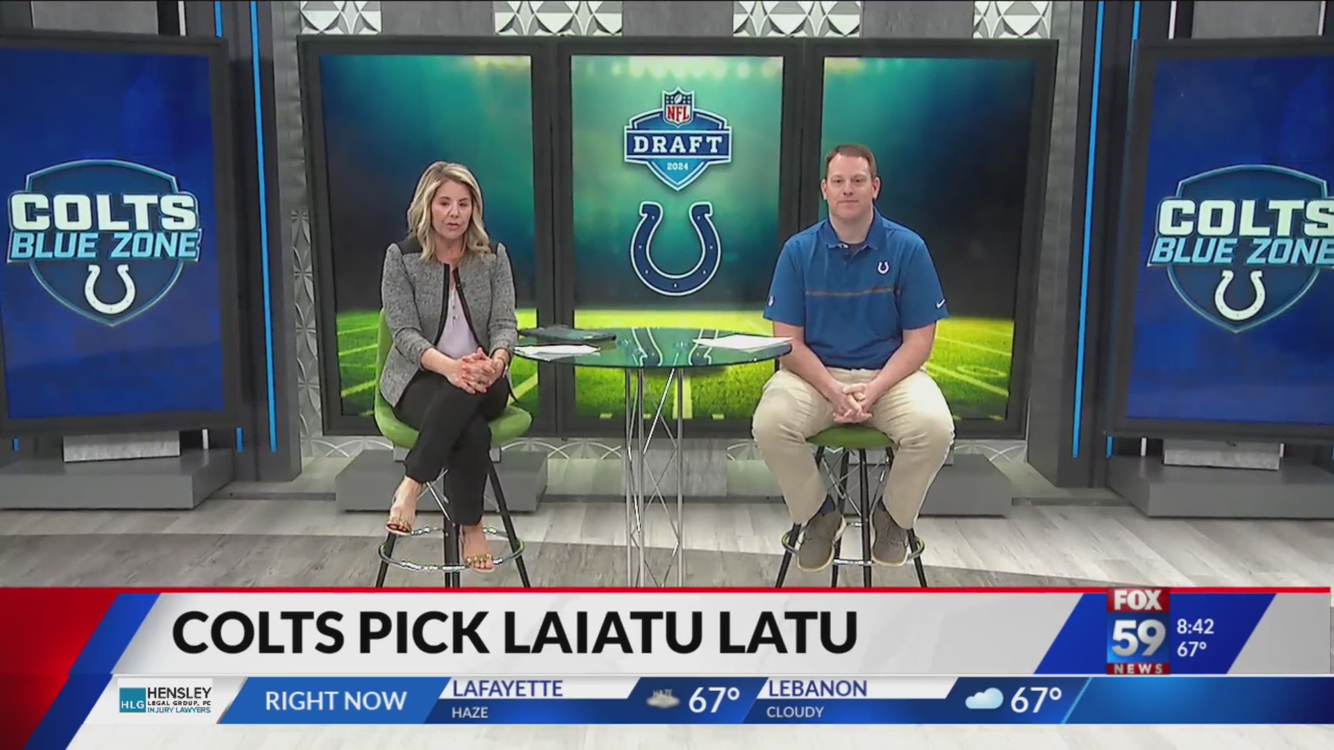 Voice of the Colts, Matt Taylor Reacts to 2024 Draft Picks – Fox 59
