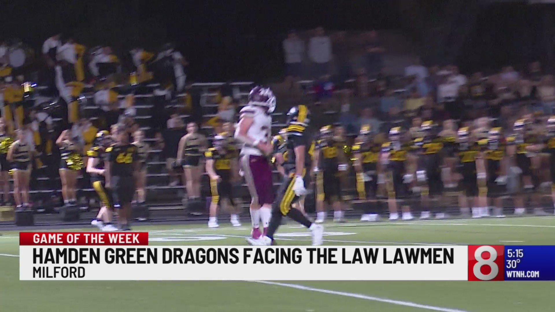Hamden Green Dragons vs. Milford Lawmen is News 8’s Game of the Week ...