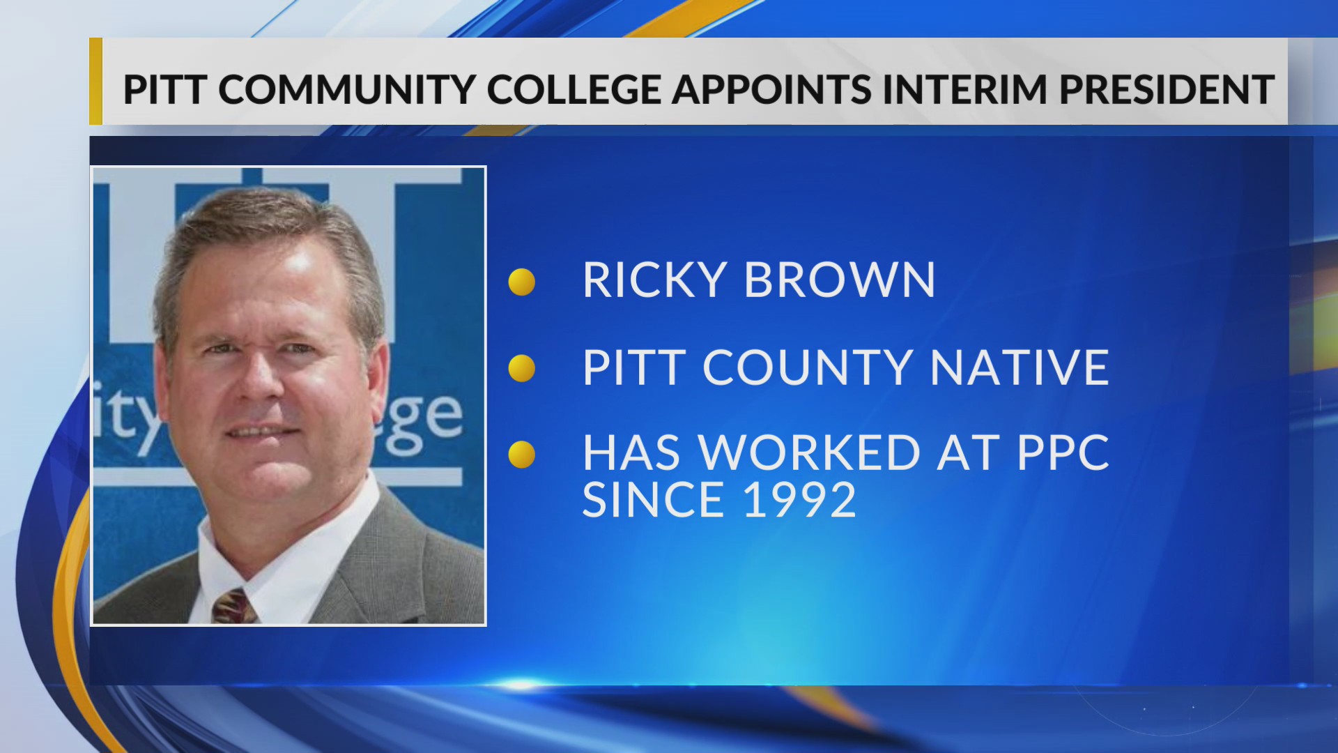PCC trustees select Brown to serve as interim president – WNCT