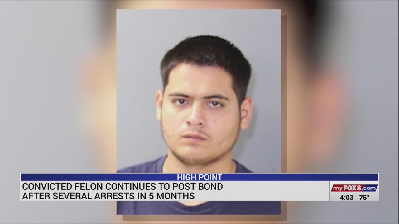 Convicted felon continues to post bond in High Point after several ...