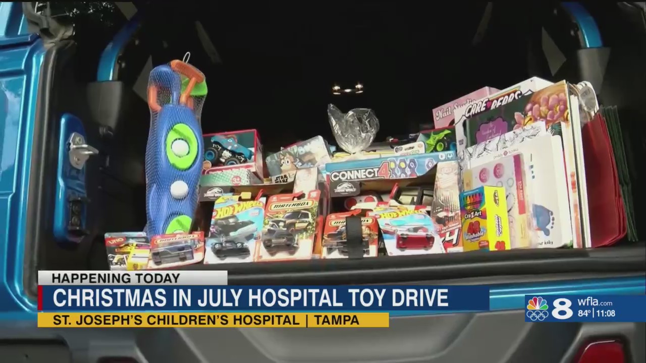 St. Joe’s Children’s Hospital celebrates Christmas in July toy drive – WFLA