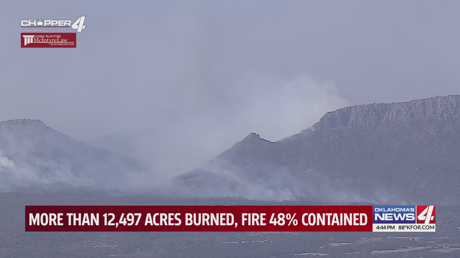 More than 12, 497 acres burned, fire 48% contained – KFOR.com Oklahoma City