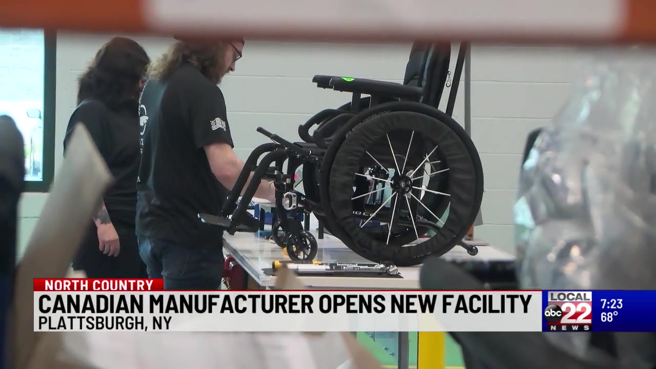 Plattsburgh welcomes assembly plant for wheelchairs – ABC22 & FOX44