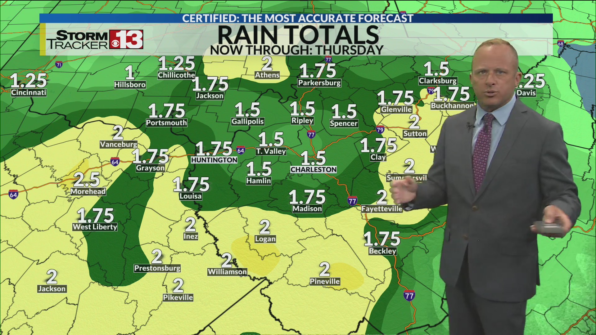 BRYAN HUGHES: Perfect weekend; rain next week – WOWK 13 News