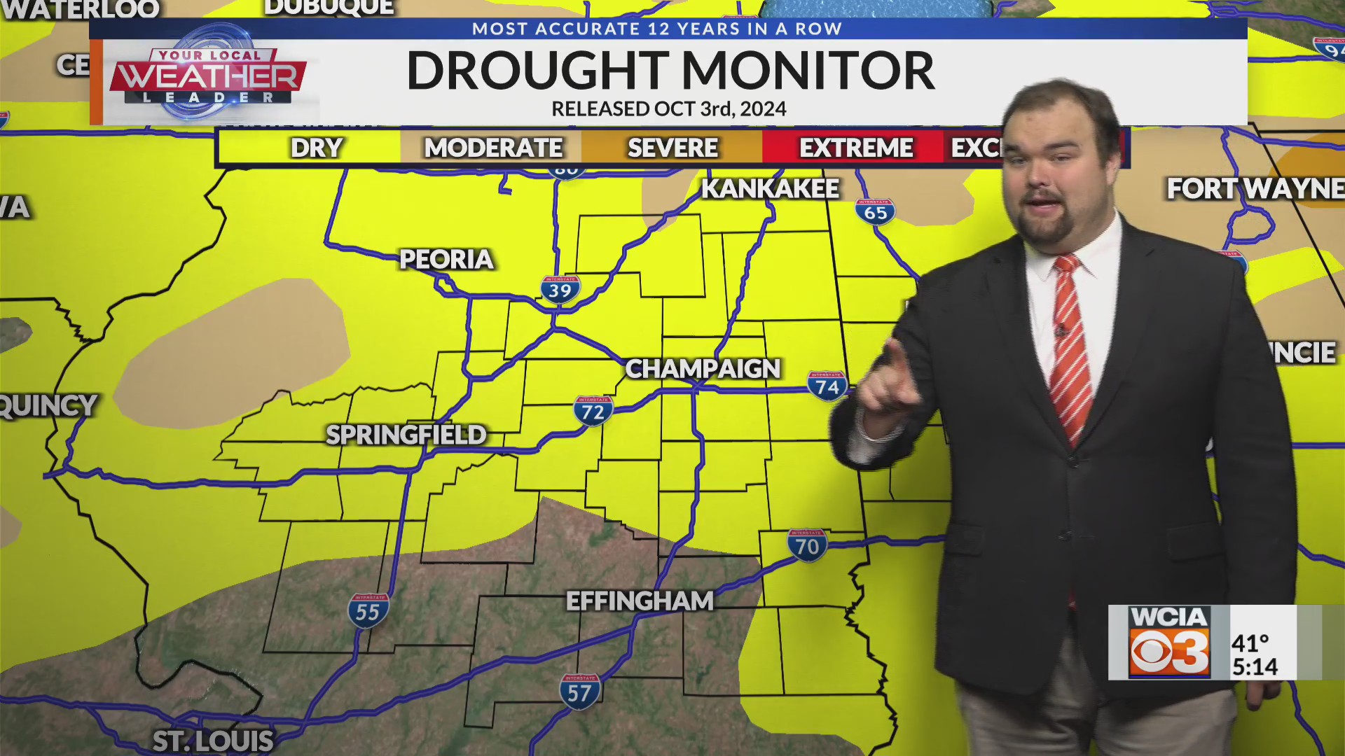 Weather Now: A Dry and Cool Start to the Week – WCIA.com