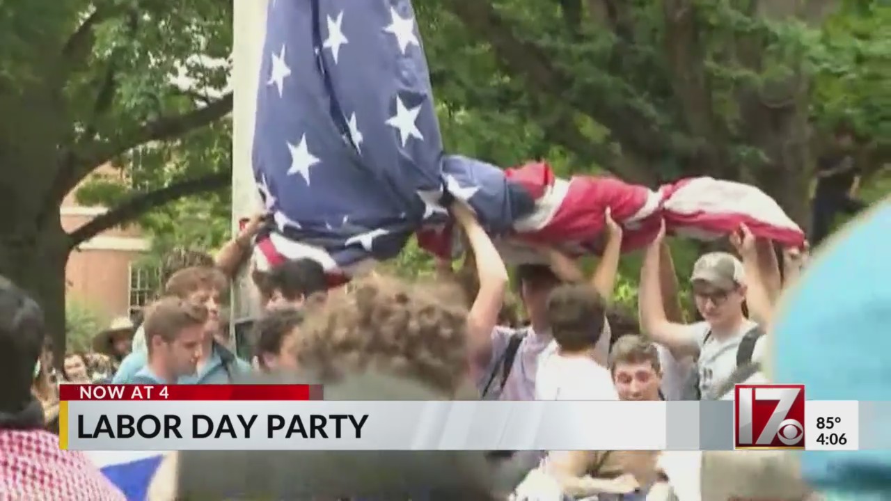 Flag protecting UNC frats to throw Labor Day “Flagstock” party – CBS17.com