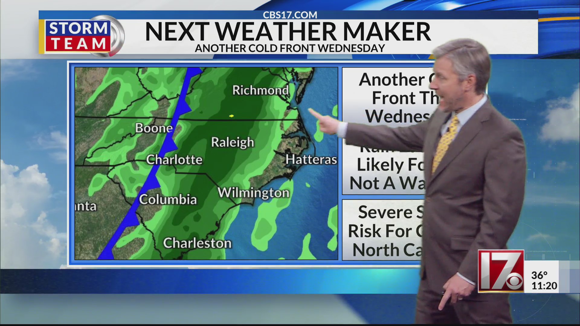 Wes Hohenstein’s Monday central NC weather forecast – CBS17.com