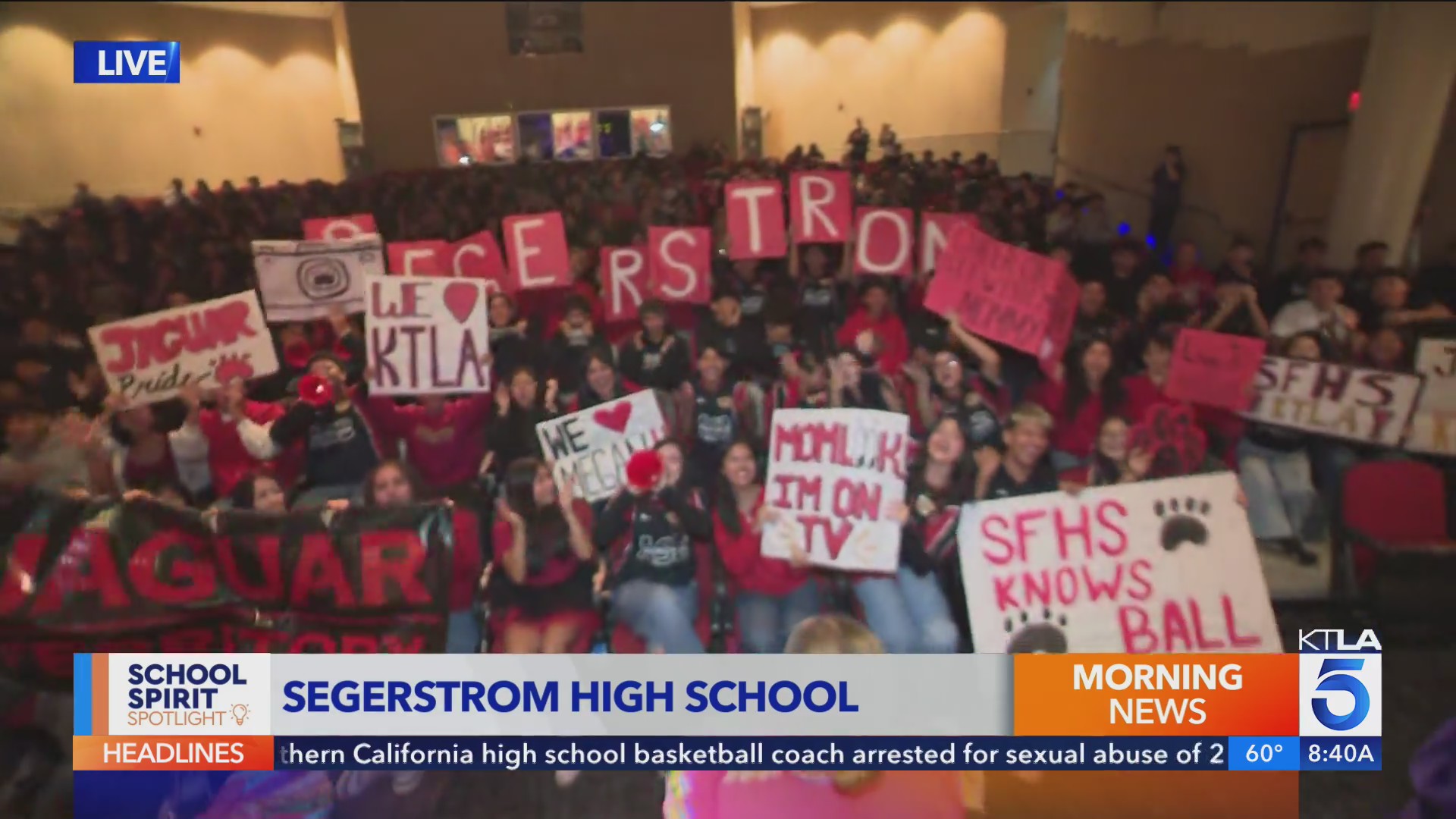 School Spirit Spotlight: Segerstrom High School (8am) – KTLA