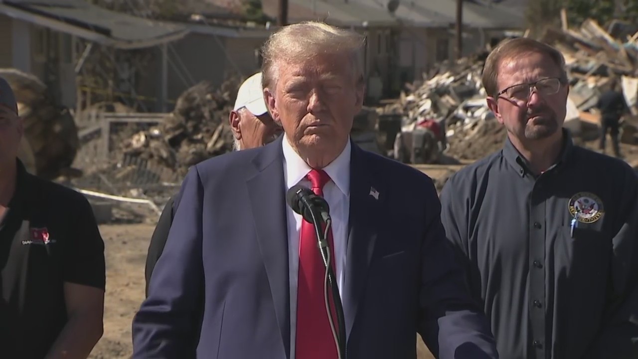 Donald Trump holds news conference in western North Carolina following ...