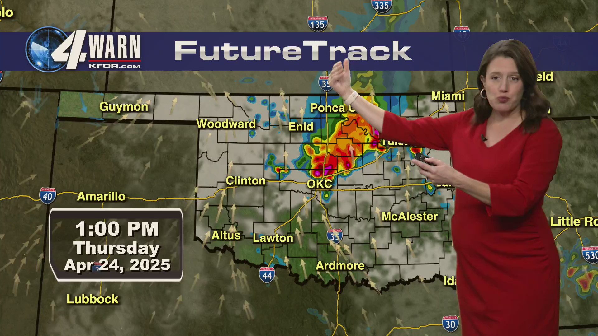Emily Sutton details our stormy week ahead (4/23/25 12:45PM) – KFOR.com ...