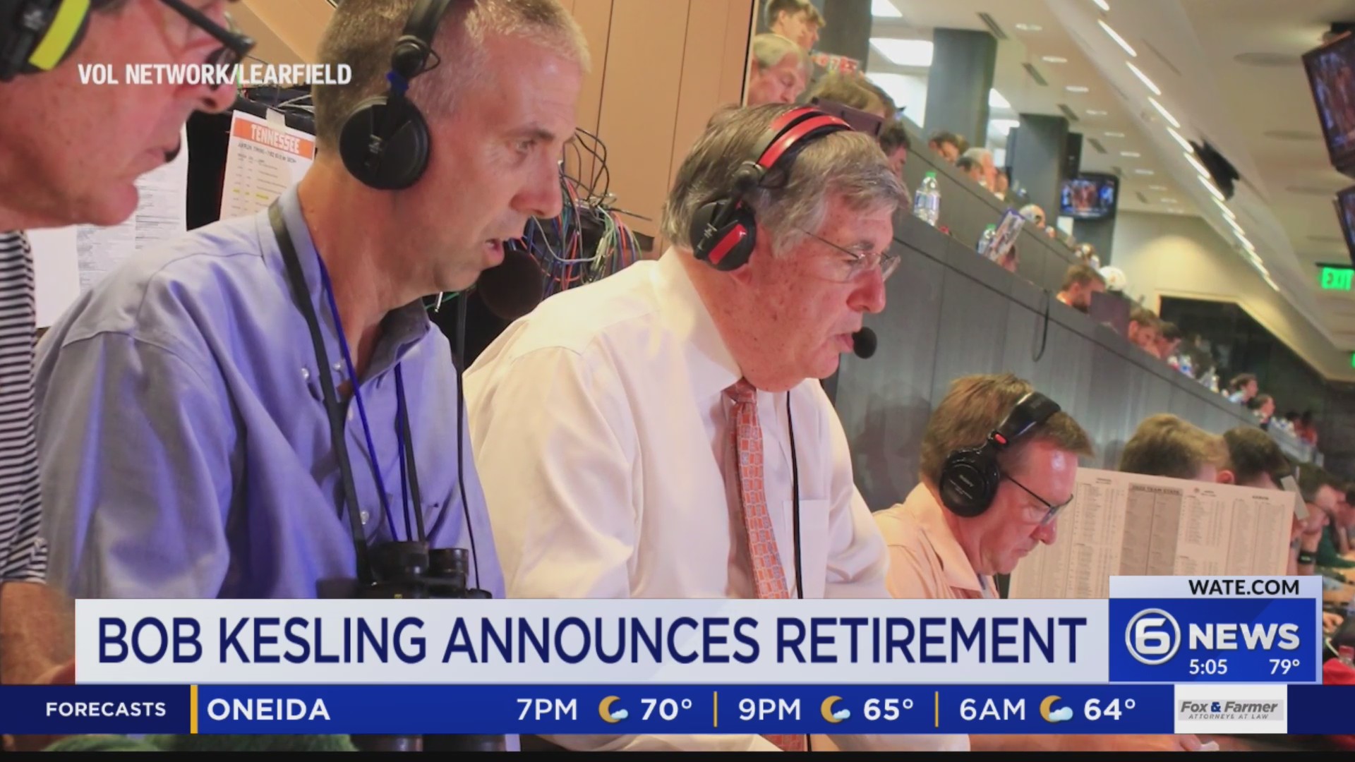 Voice of the Vols Bob Kesling announces retirement – WJHL | Tri-Cities ...