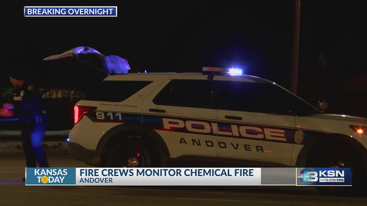 Crews monitor fire at Sherwin-Williams plant in Andover – KSN-TV