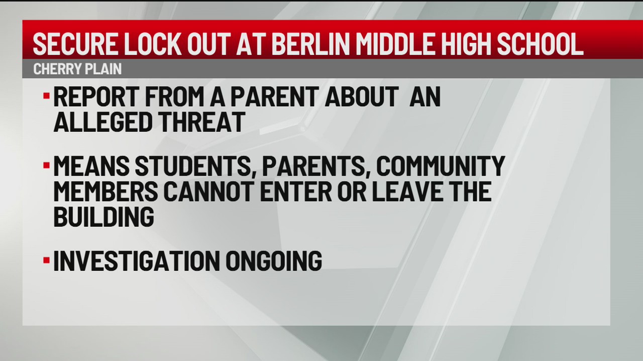 Secure lock out at Berlin Middle High School – NEWS10 ABC