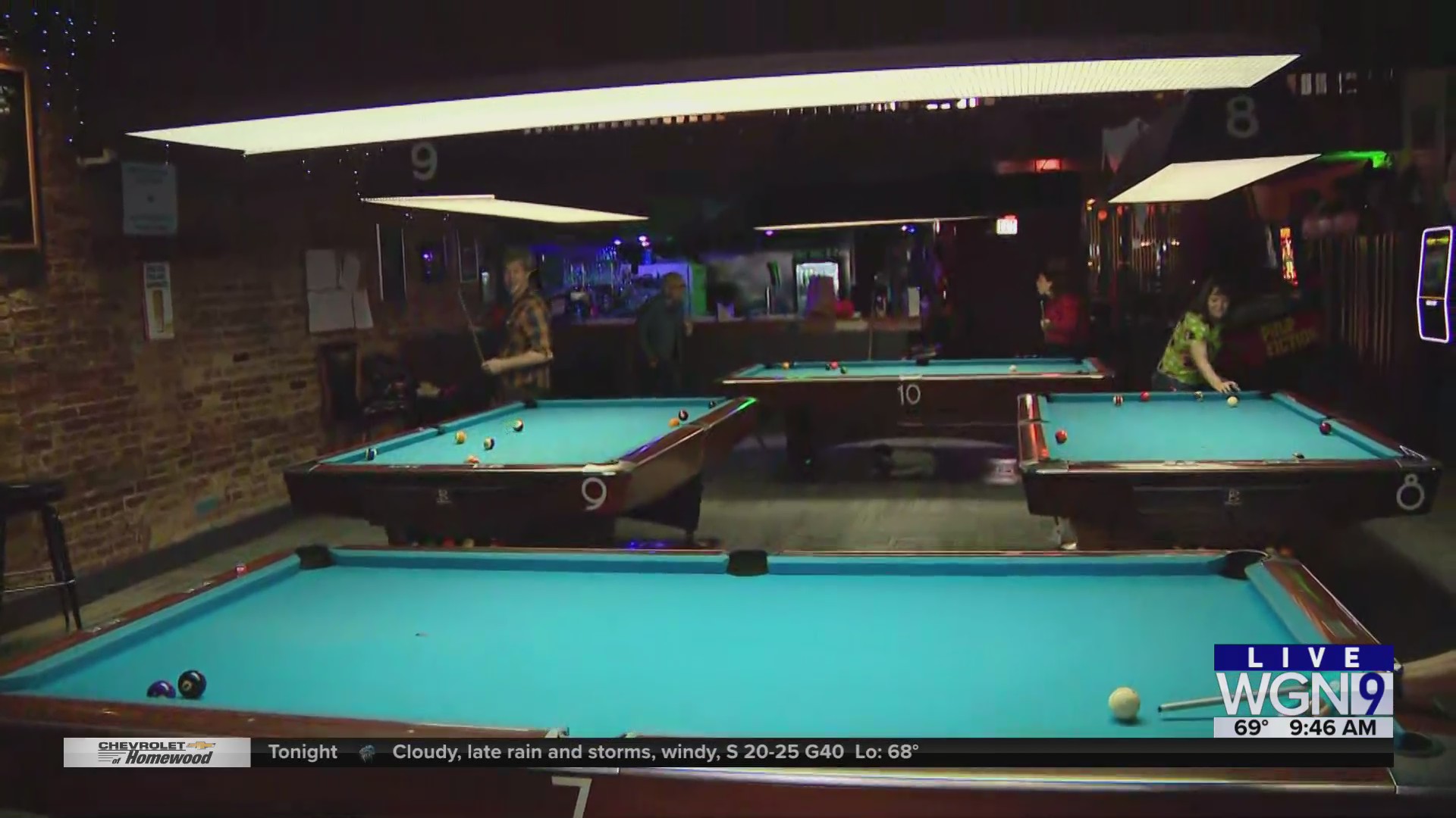 Around Town – Chicago Billiard Café – WGN-TV